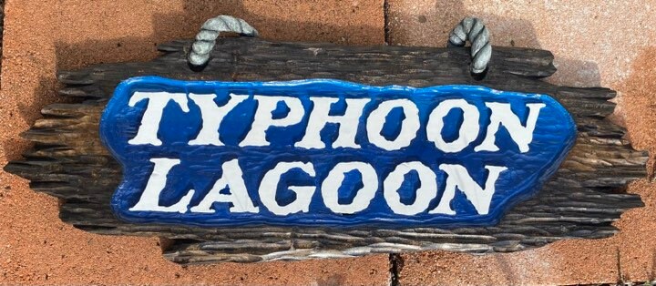 Typhoon Lagoon Water Park Inspired Hand Carved Wooden Sign - Etsy