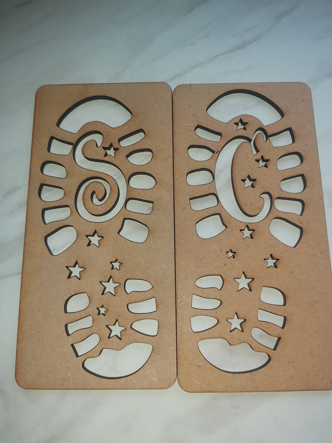 Santa Footprints MDF Santa Clause Christmas Bootprint - Etsy UK