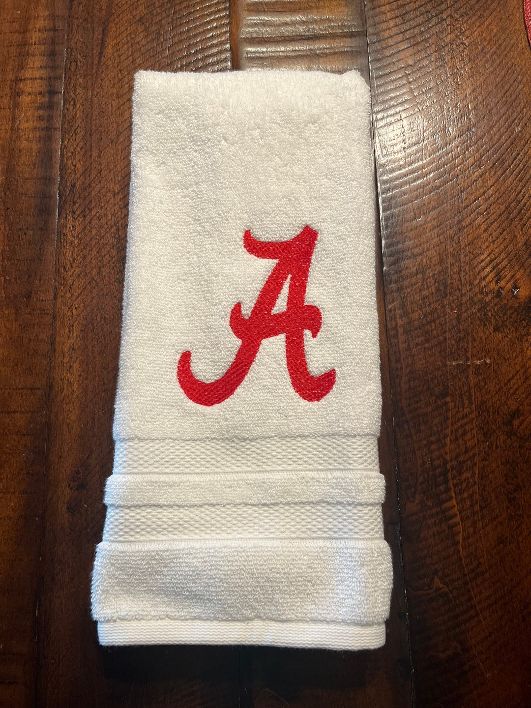 Alabama Football Embroidered Bathroom Hand Towel-roll - Etsy