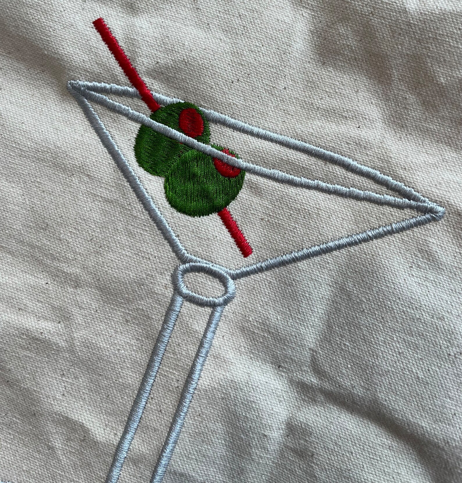 Martini Glass - Machine Embroidery Design - Etsy