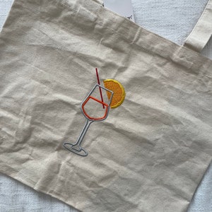 Aperol Spritz Glass - Machine Embroidery Design - Etsy
