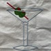 Martini Glass - Machine Embroidery Design - Etsy