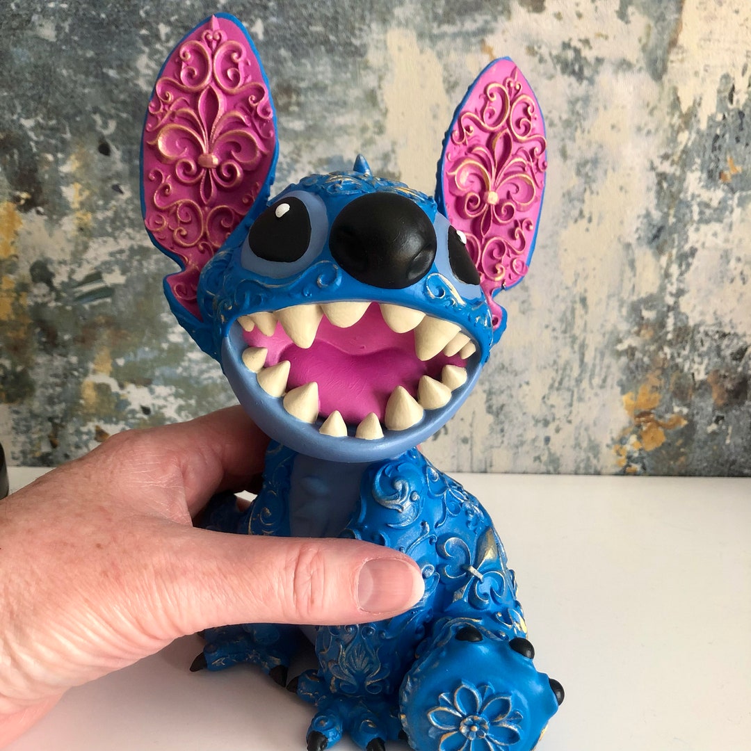 Stitch Blue Alien | Statue, Figure | Fan Art| Handmade - Etsy UK