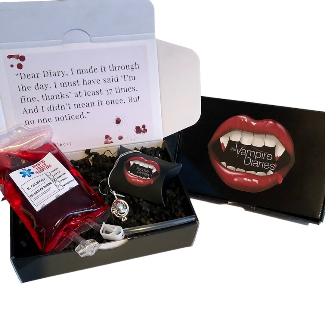 Vampire Blood Bag Shower Gel With Vampire Necklace Gift Set/vervain ...