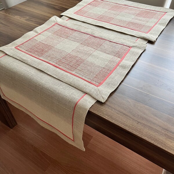 Jute Tablecloth - Etsy