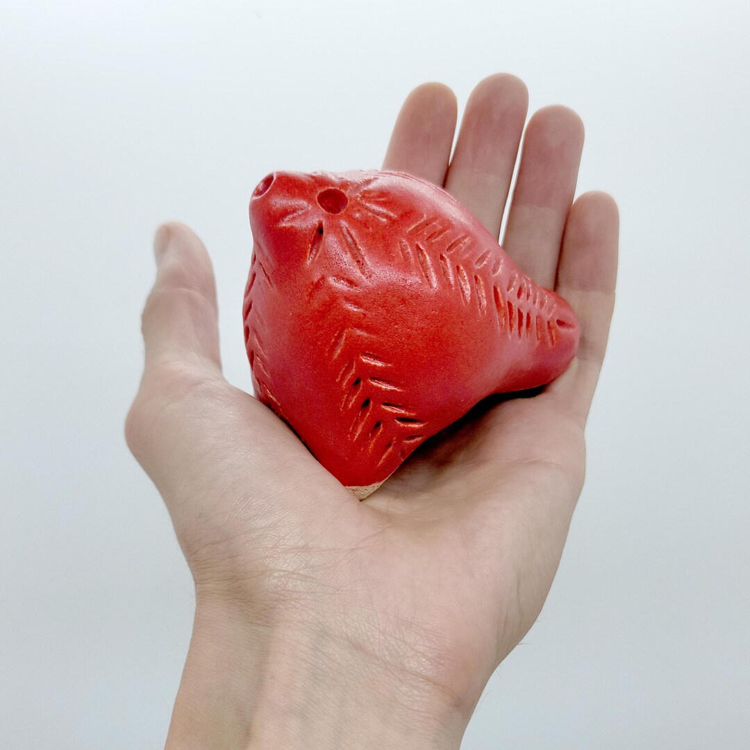Handmade Bright Red Bird Whistle - Etsy