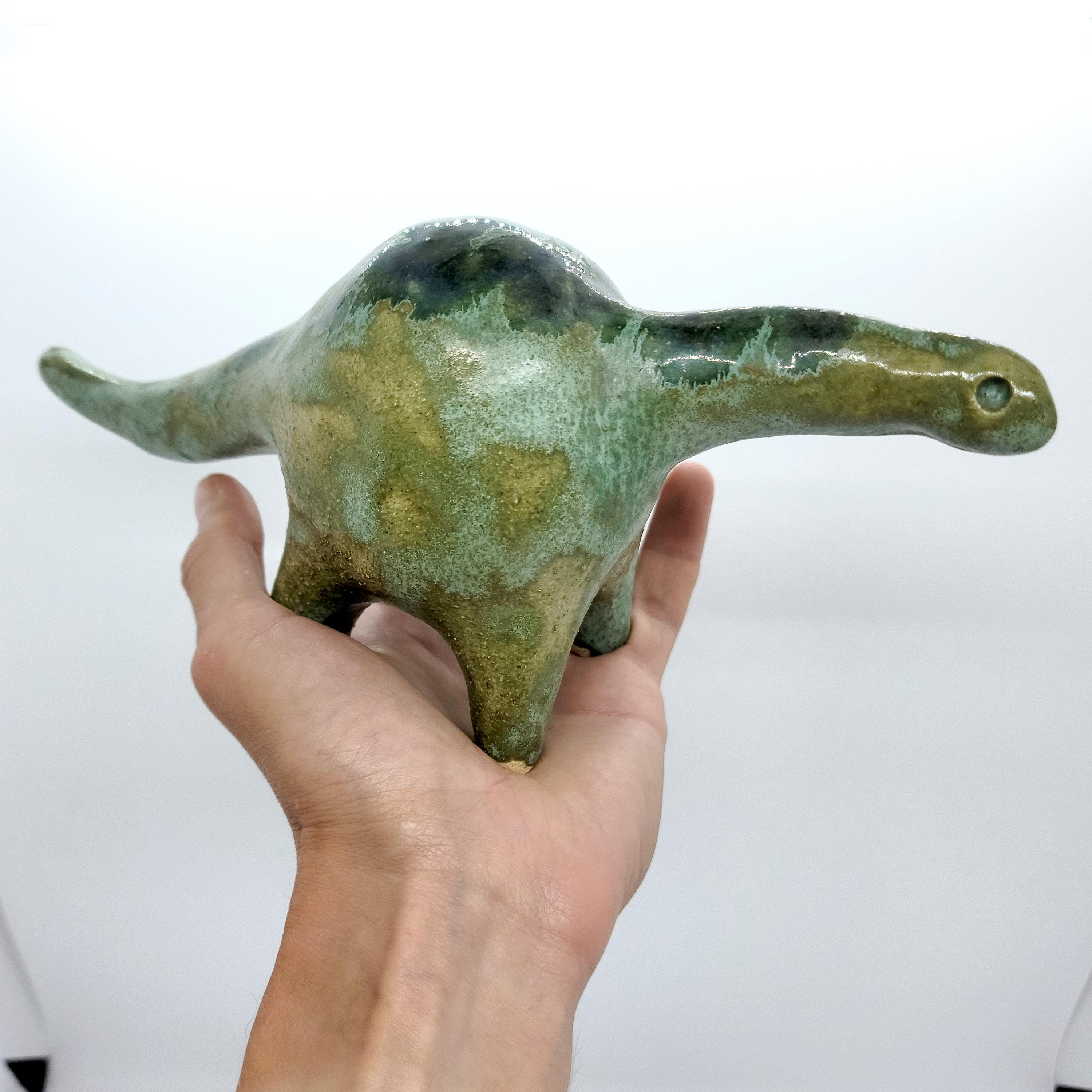 Diplodocus Figurine in Natural Clay, Dinosaur Figurine - Etsy