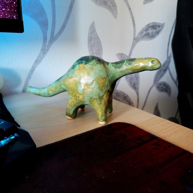 Diplodocus Figurine in Natural Clay, Dinosaur Figurine - Etsy