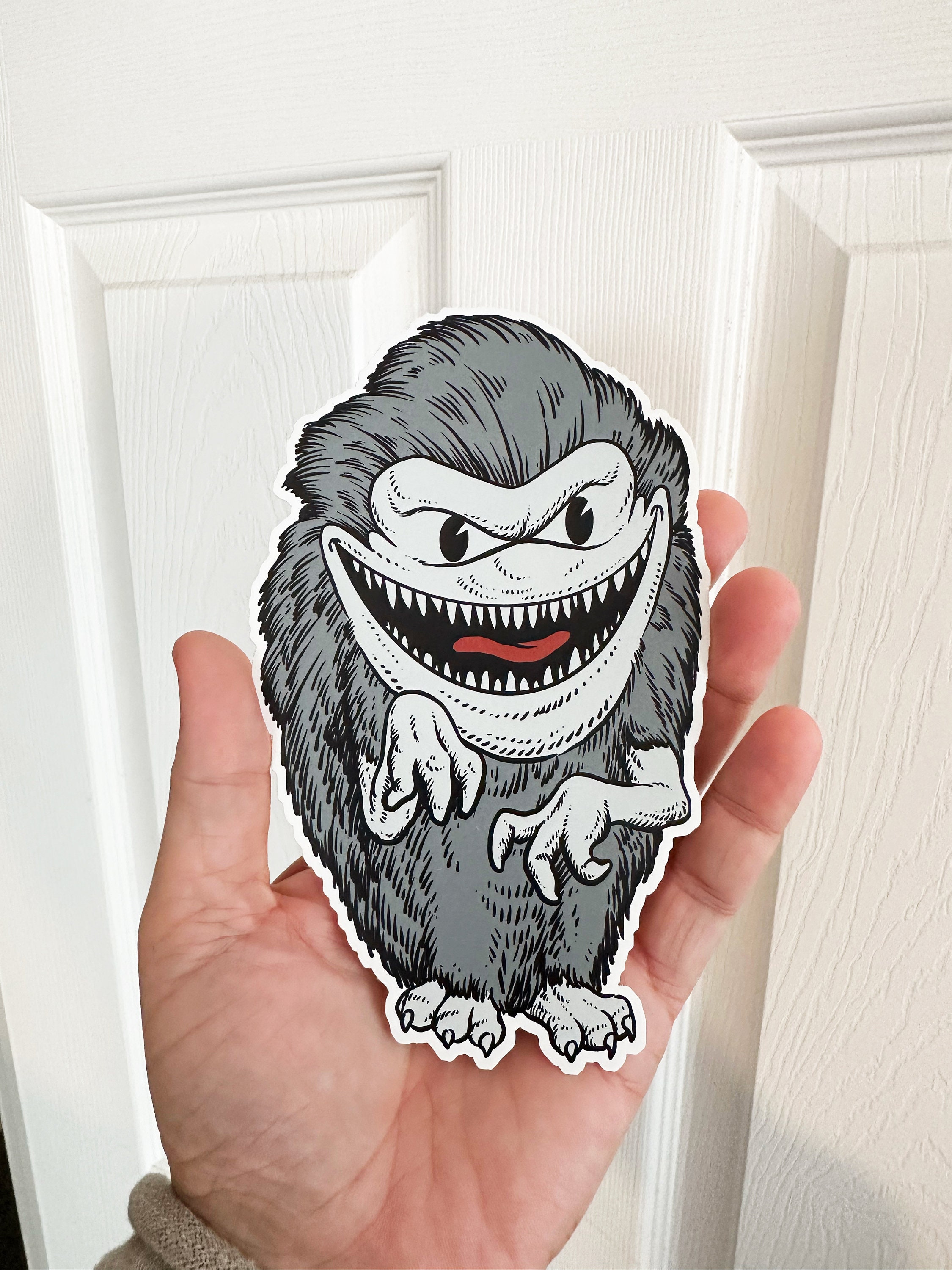 HUGE Crite Die Cut Vinyl Sticker Horror Critters Cult Grindhouse Gore ...