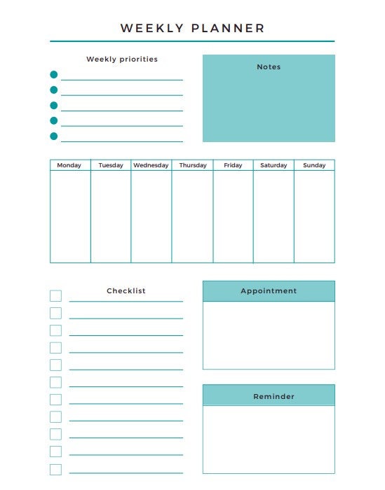 Daily Planner Printable Instant Download Daily To-do List - Etsy
