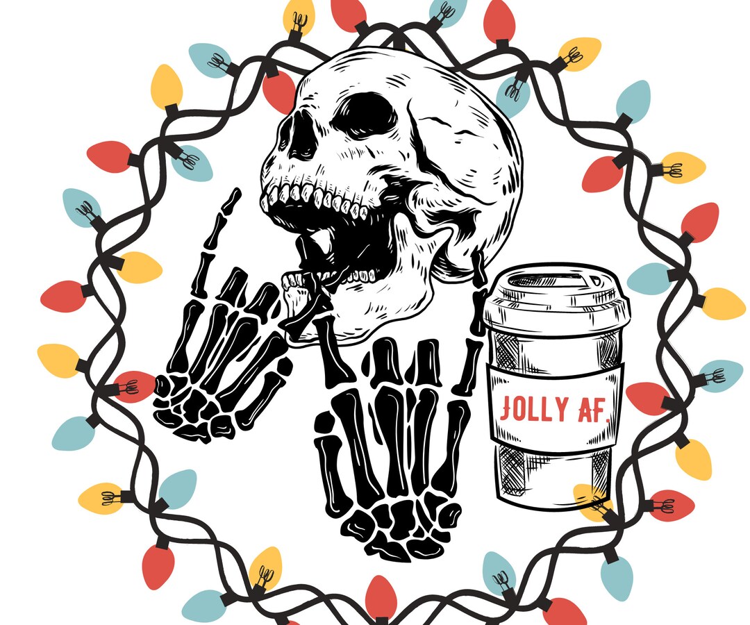 PNG | Sublimation | Jolly AF Skeleton - Etsy