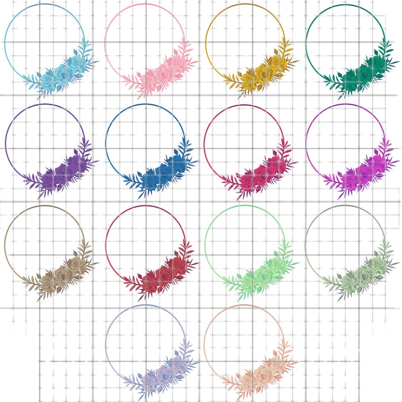 Floral Ring Backdrop Overlays Maternity Overlays for - Etsy