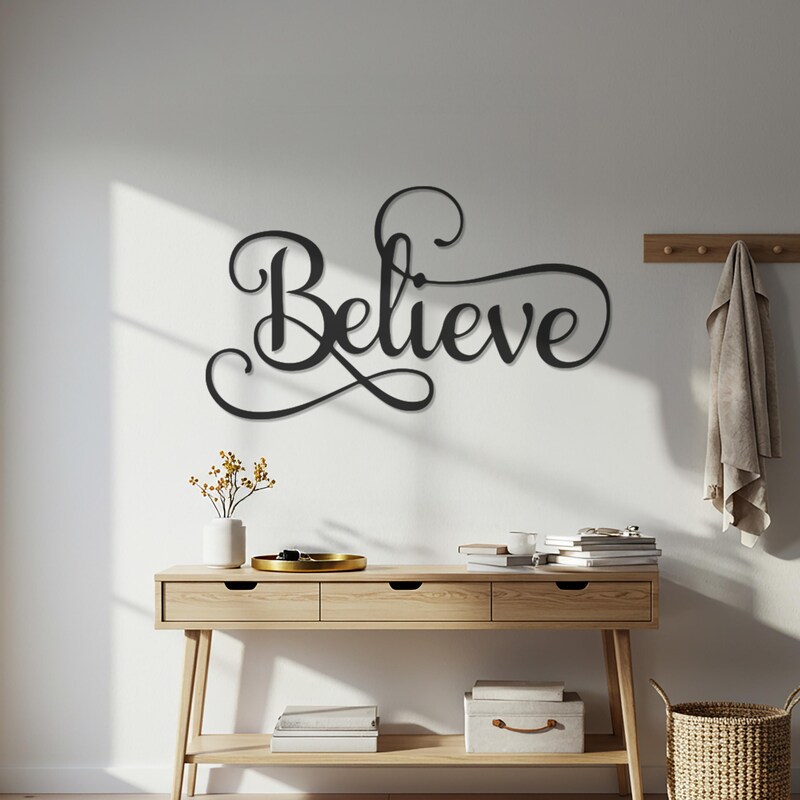 Believe Sign - Etsy