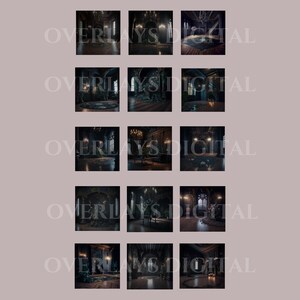 Gothic Dark Florals Room Interior Backdrops, Maternity Backdrop ...