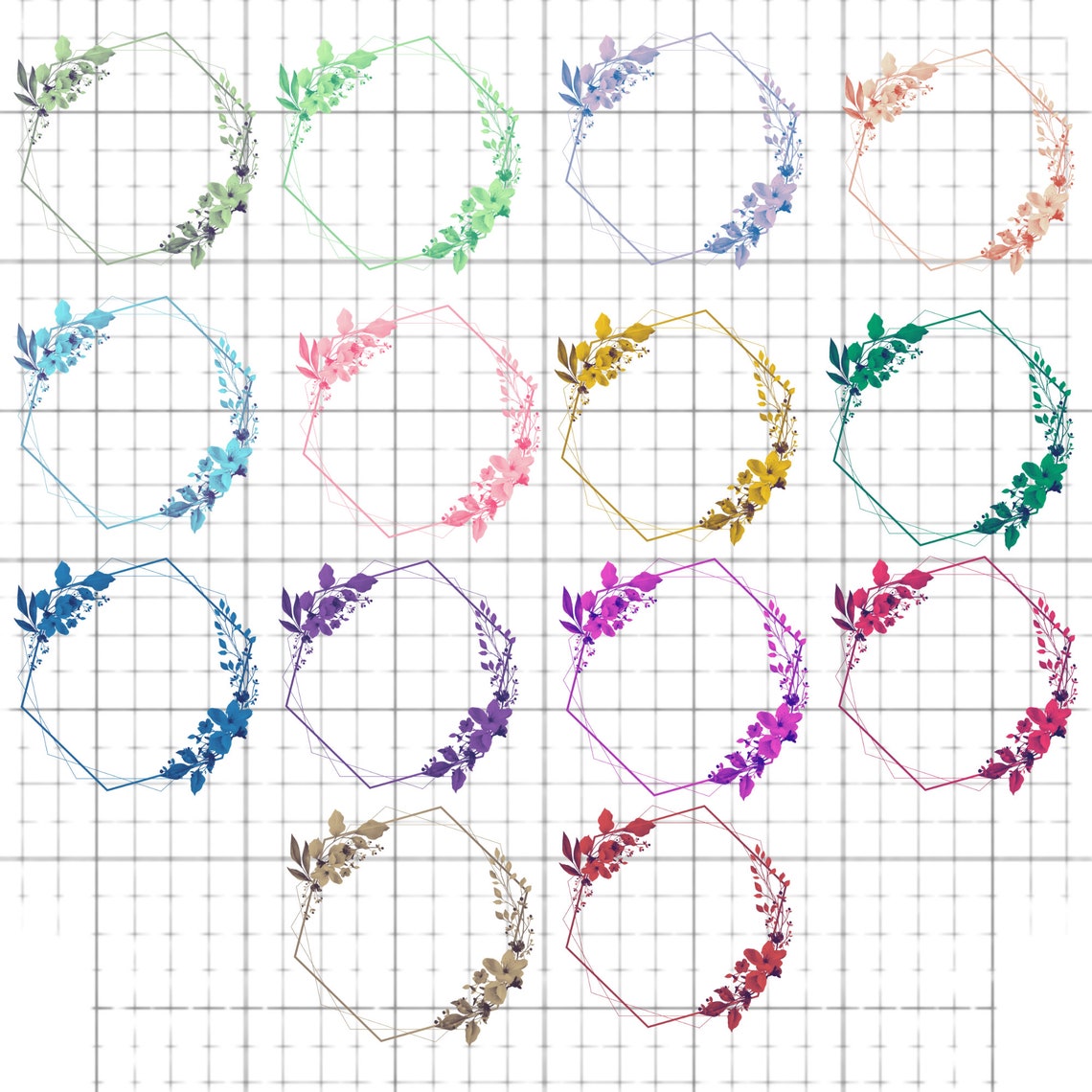 Floral Ring Backdrop Overlays Maternity Overlays for - Etsy