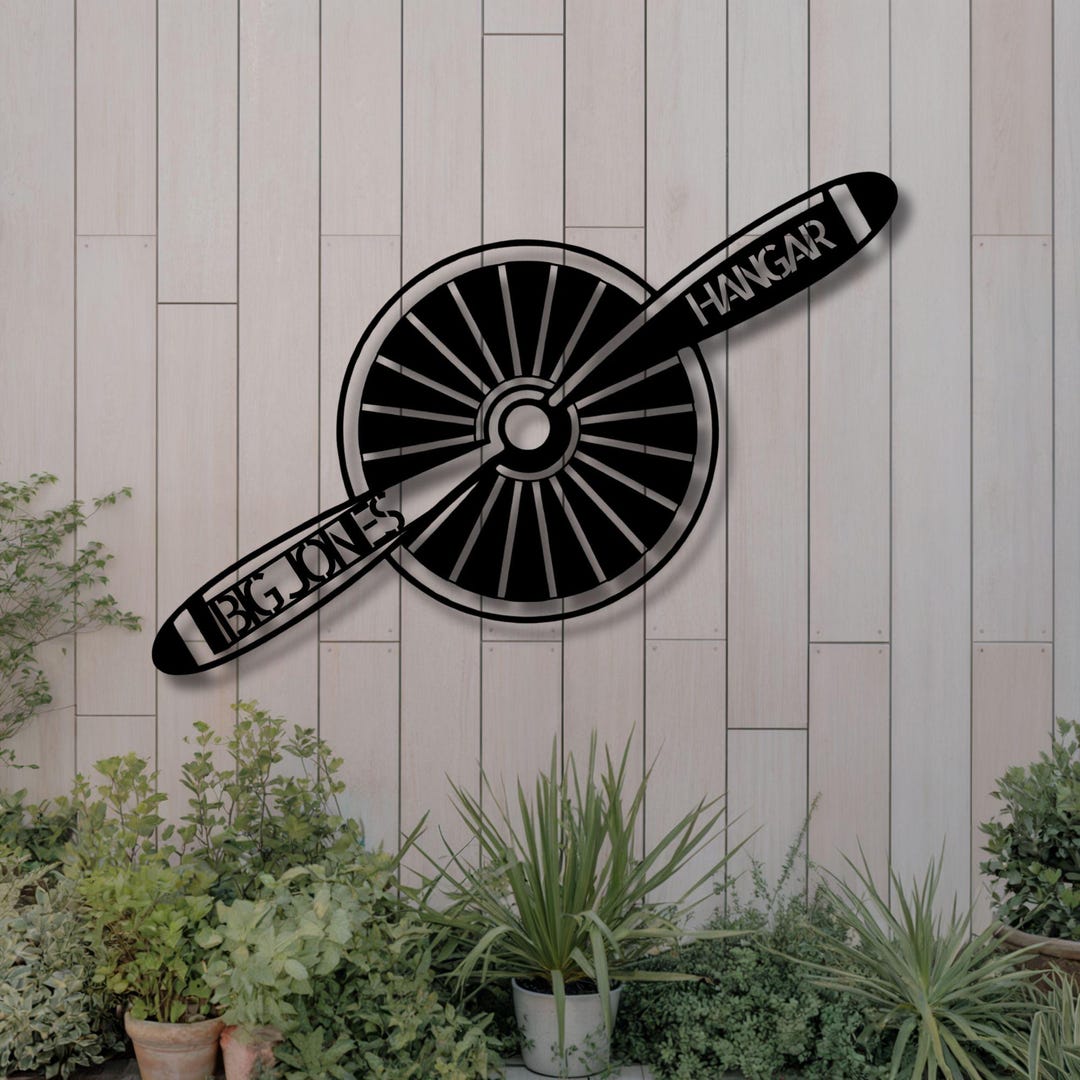 Custom Metal Airplane Propeller Wall Art: Industrial Aviation Decor - Etsy