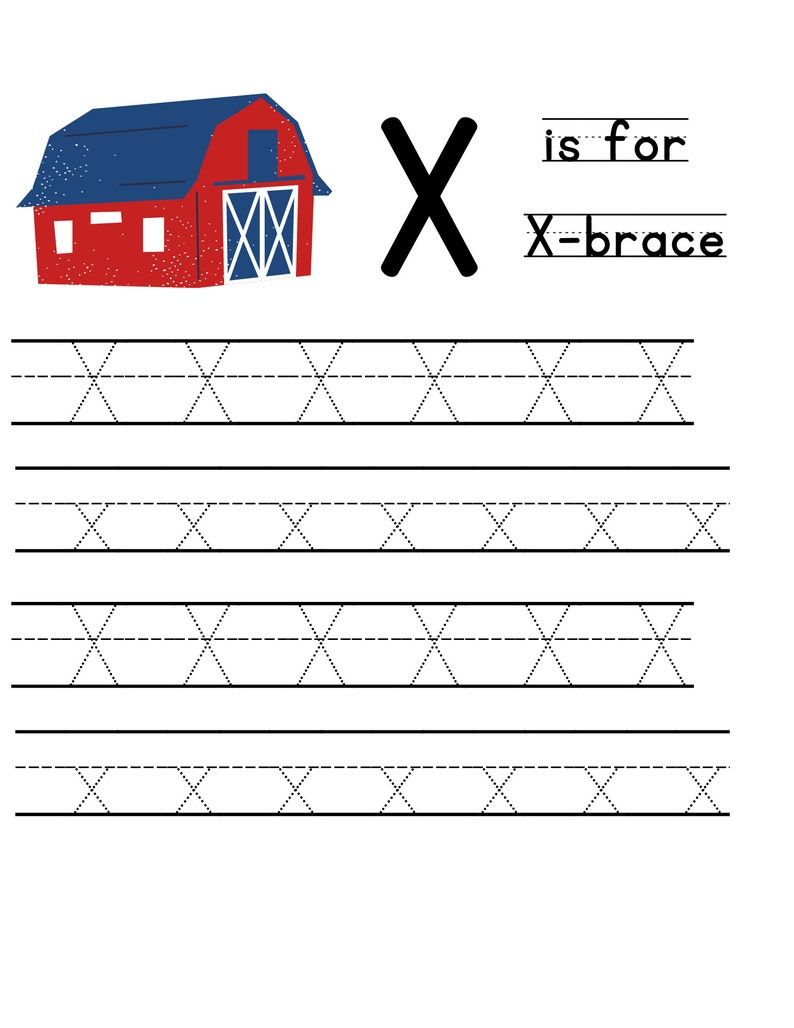 Farm-themed Pre-k Alphabet Tracing Packet - Etsy