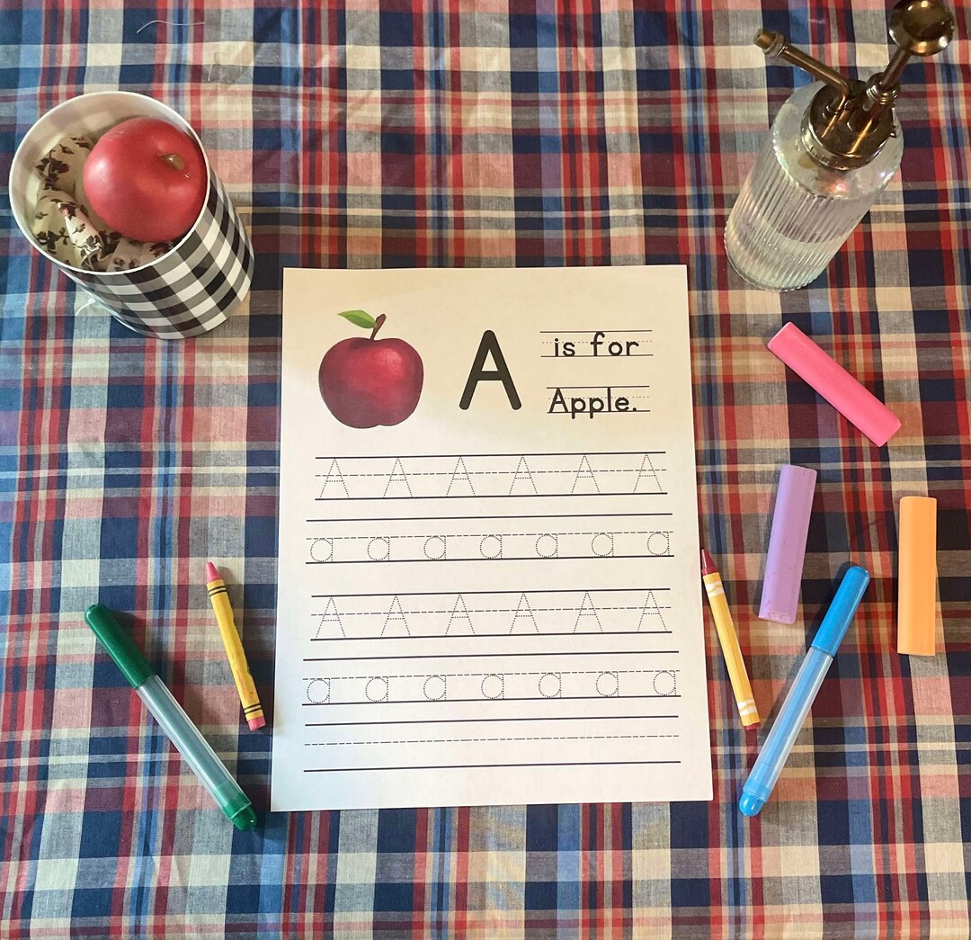 Farm-themed Pre-k Alphabet Tracing Packet - Etsy