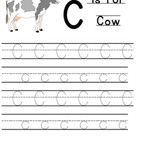 Farm-themed Pre-k Alphabet Tracing Packet - Etsy