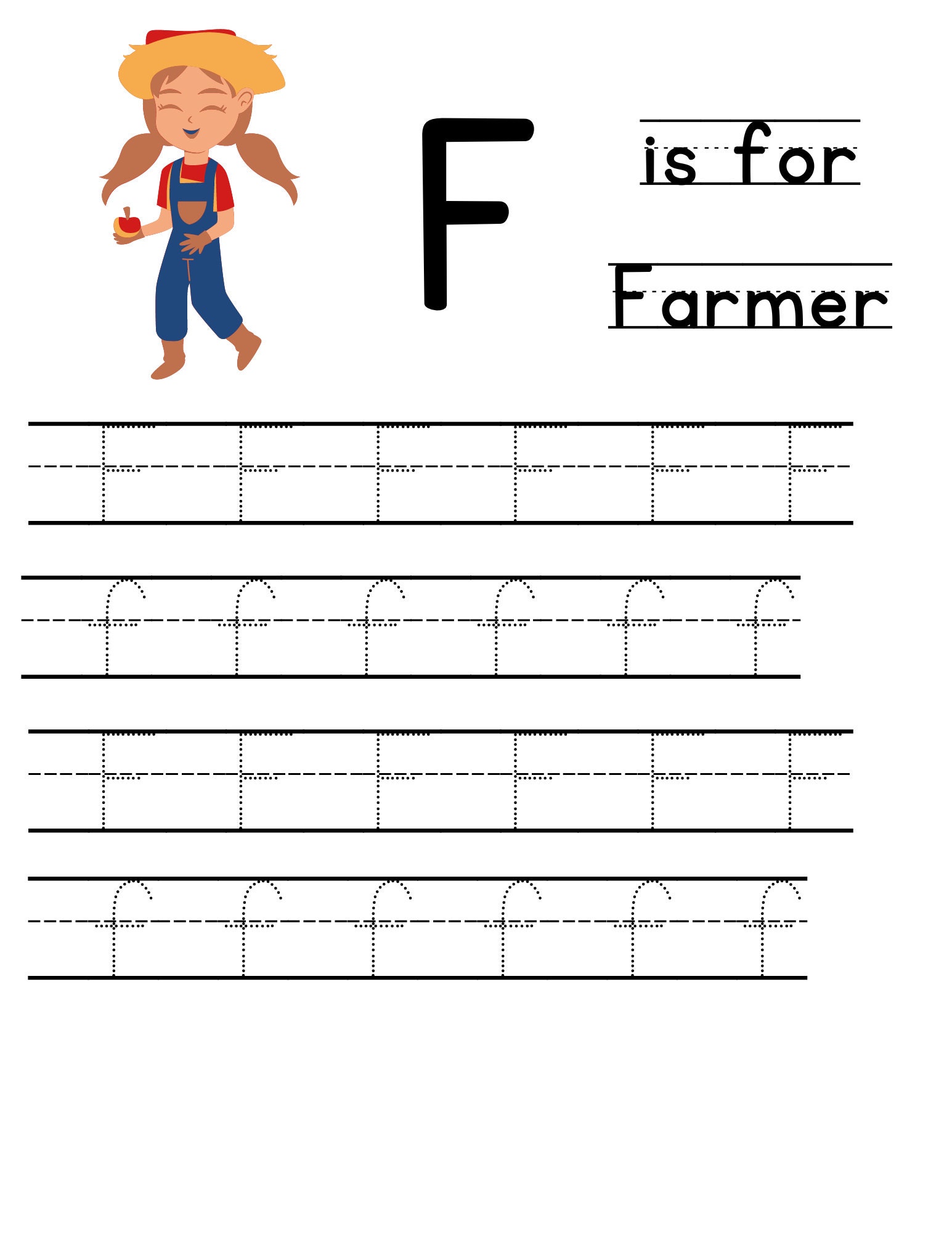 Farm-themed Pre-k Alphabet Tracing Packet - Etsy