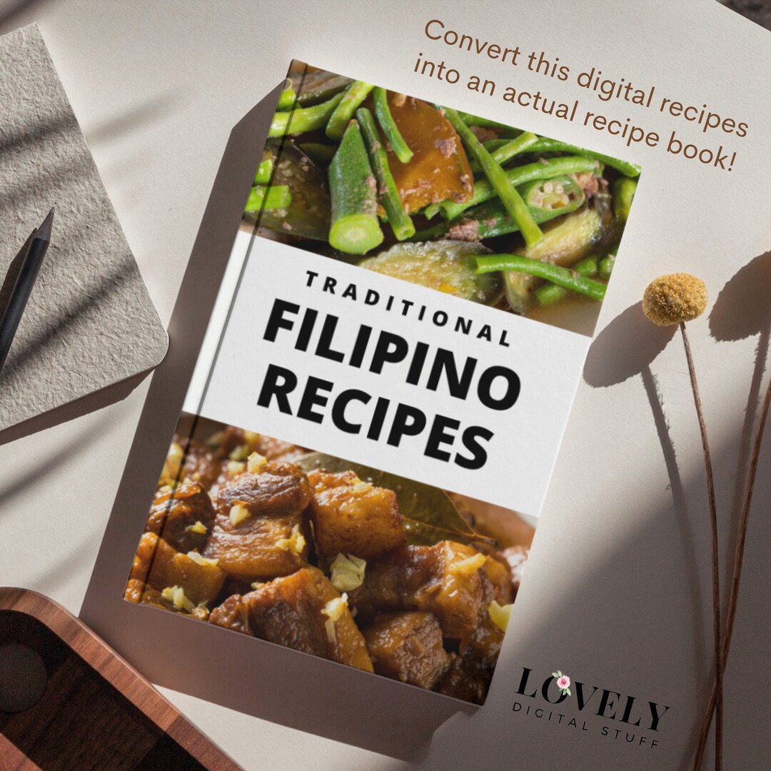 Traditional Filipino Recipes Digital Cookbook (PDF) - Etsy