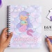 Printable Mermaid Monthly Planner PDF, Month at Glance Planner, Mermaid ...