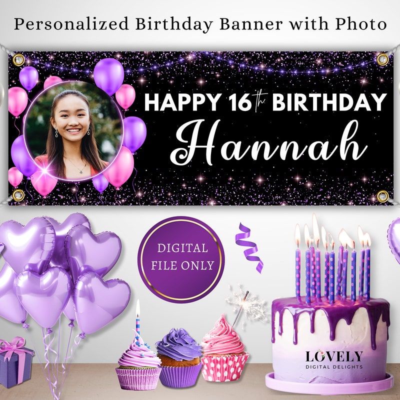 Purple Banner - Etsy