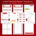 Printable Red Theme Planner Template, 10 Layouts, Instant Download ...