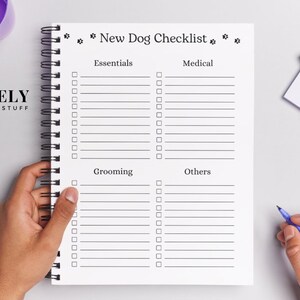 Pet Planner, Minimalist Pet Care Journal Template. Printable PDF Dog ...