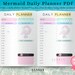 Mermaid Daily Planner Pdf, Printable Daily Planner, Daily Planner ...