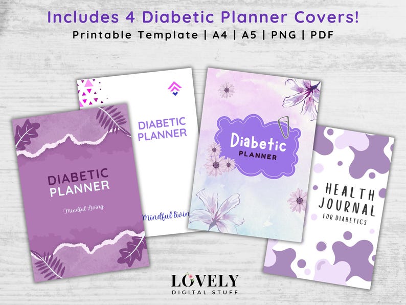 Diabetes Planner, Printable Health Journal, Glucose Tracker, Insulin ...