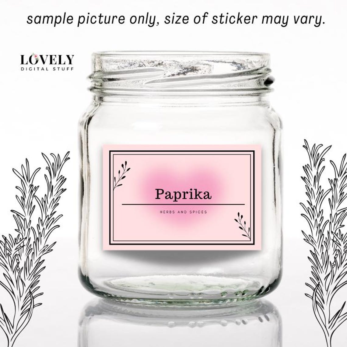 Pink Kitchen Labels, Printable Canister Labels, Herbs and Spices ...