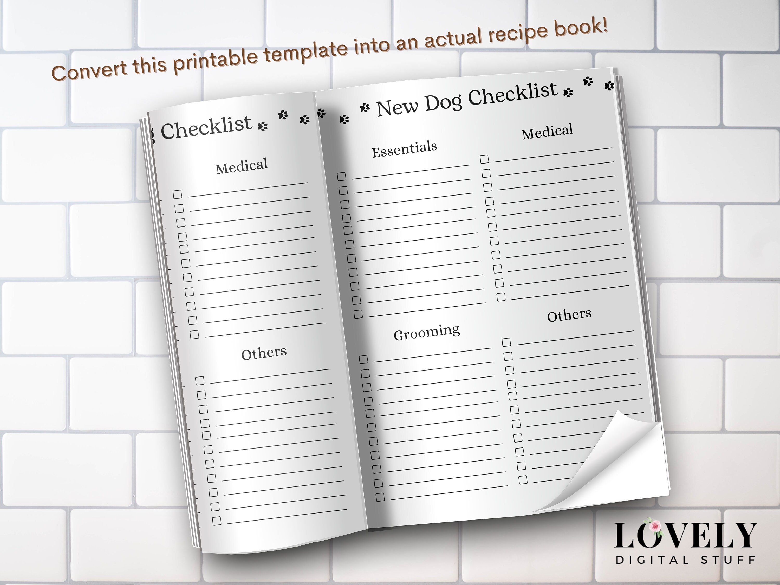 Pet Care Checklist, Printable Pet Care Template, New Dog Checklist, Dog ...