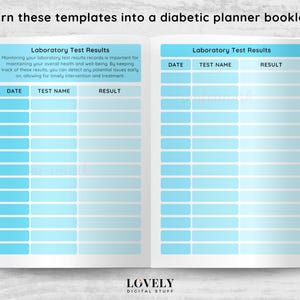 Medical Planner, Printable Health Journal, Include Lab Test Tracker ...