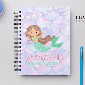 Mermaid Daily Planner Pdf, Printable Daily Planner, Daily Planner ...