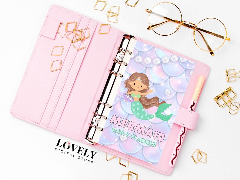 Mermaid Daily Planner Pdf, Printable Daily Planner, Daily Planner ...