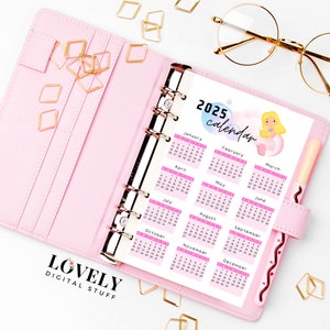 2025 Printable Calendar, Mermaid Calendar Template, Mermaid Fantasy ...