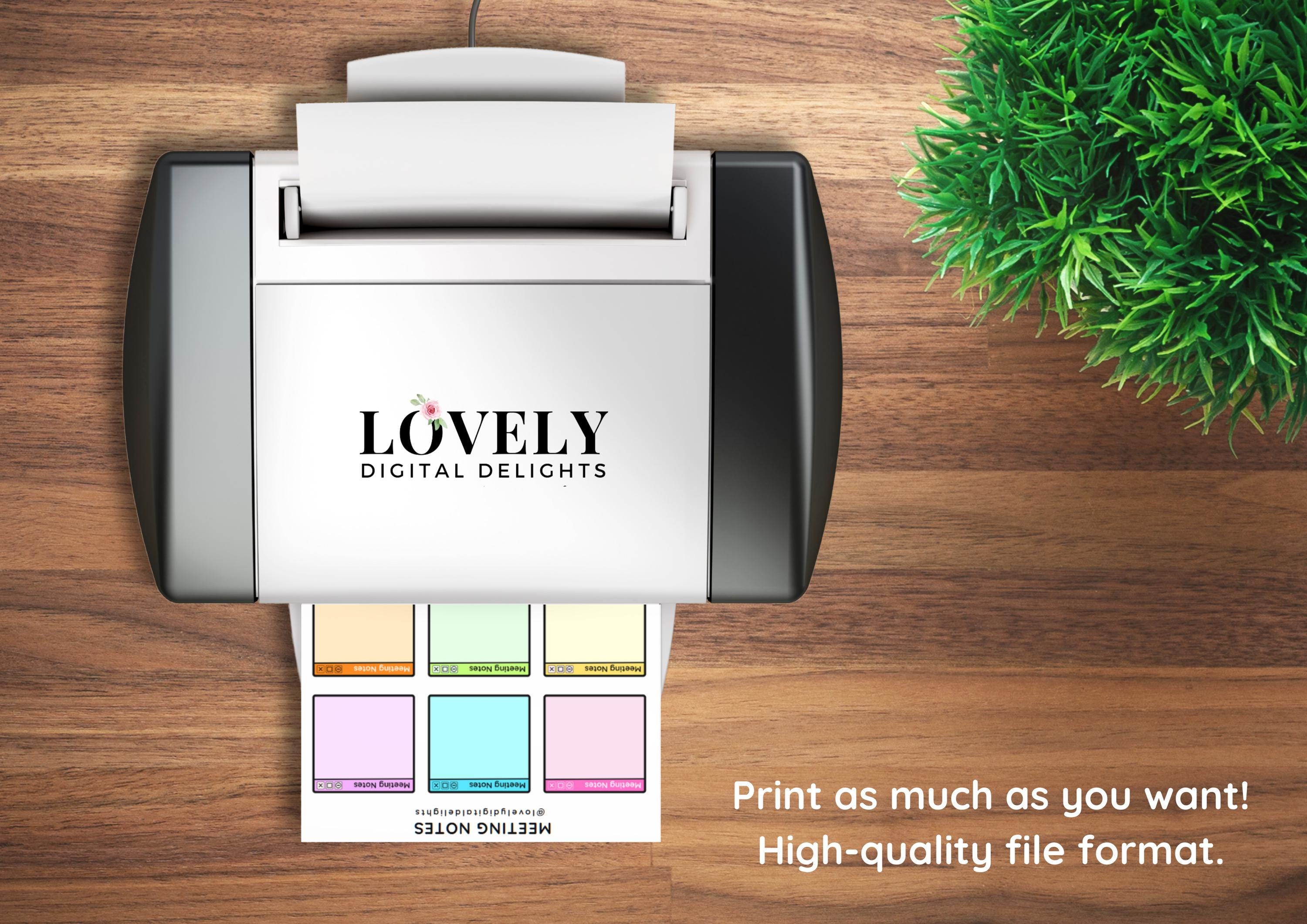 Printable Meeting Stickers, Meeting Notes Templates, 23 Meeting Planner ...