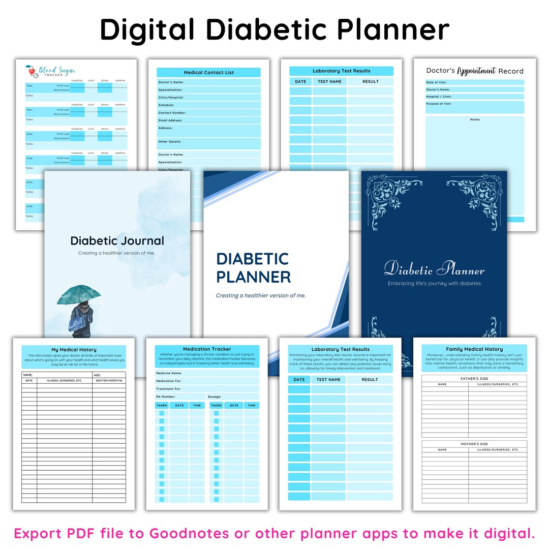 Medical Planner, Printable Health Journal, Include Lab Test Tracker ...