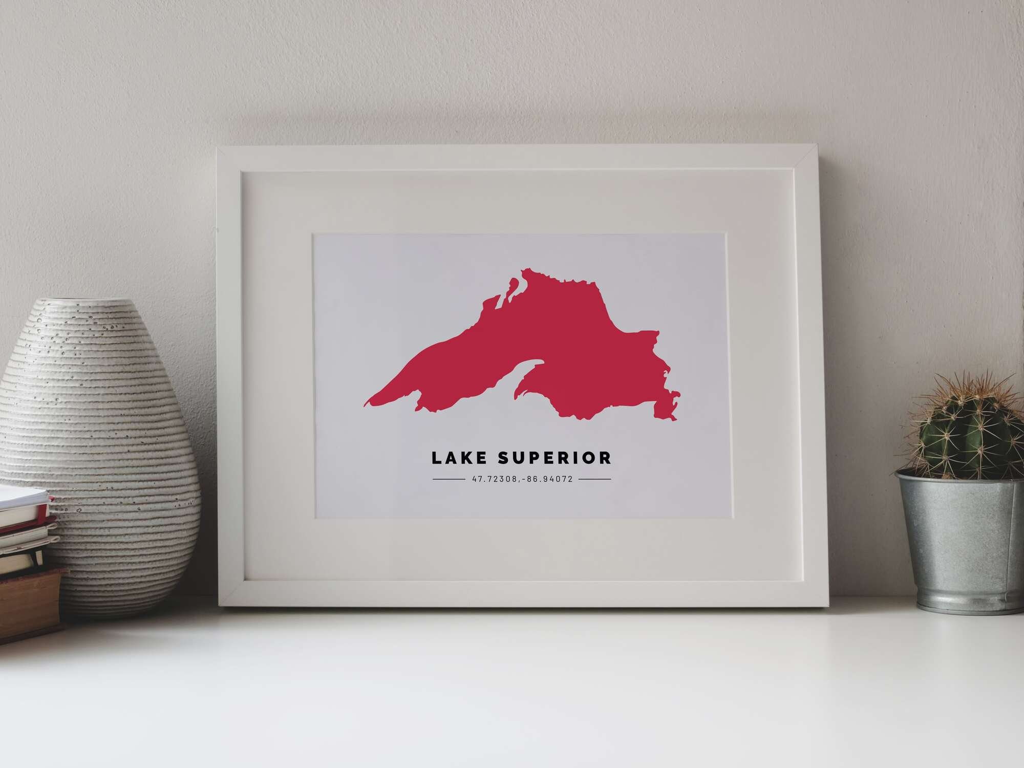 Digital Custom Lake Print Personalized Lake Map Lake Home Decor ...