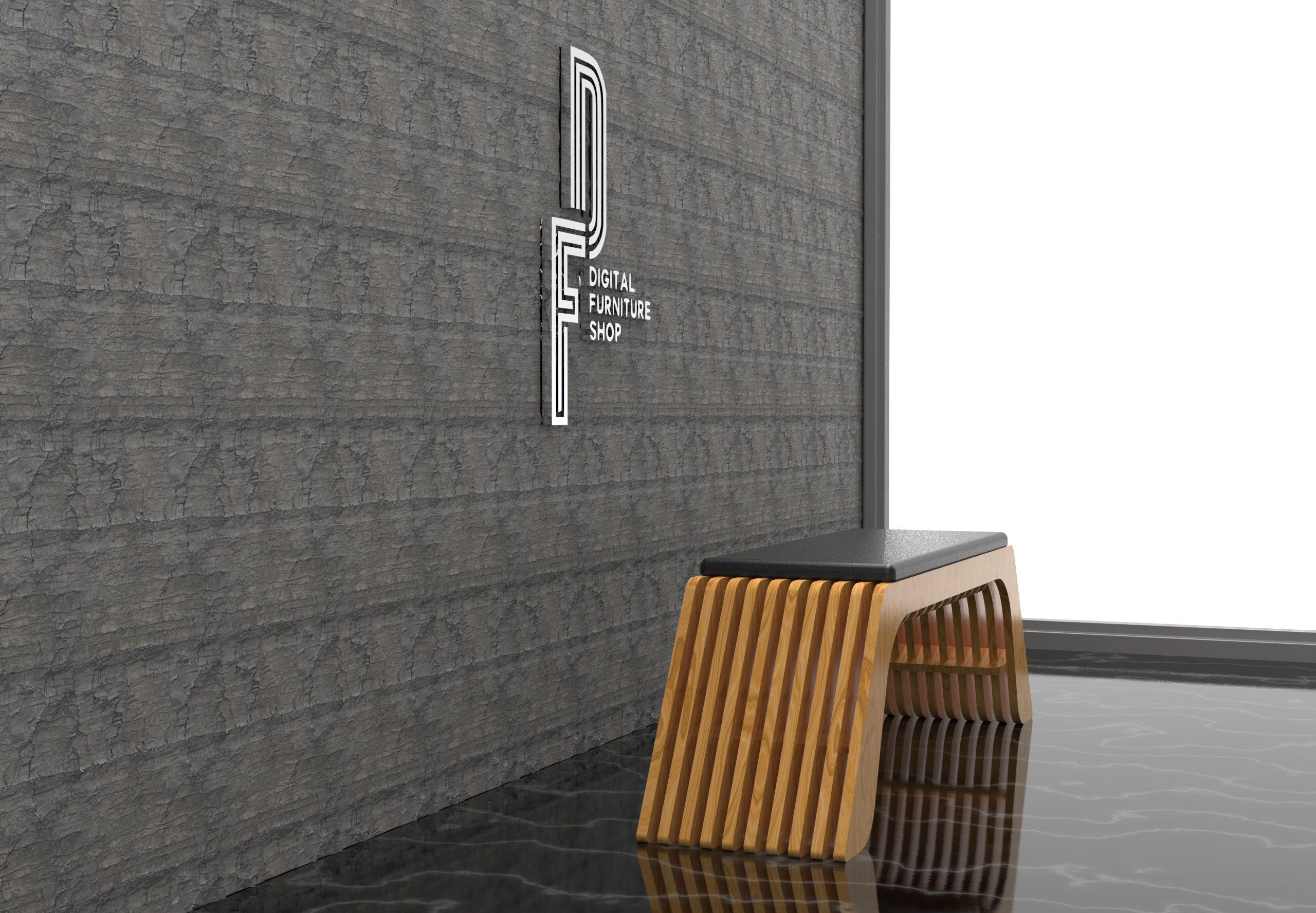 Parametric Bench, Digital Parametric Furniture, Easy Assemble DIY CNC ...