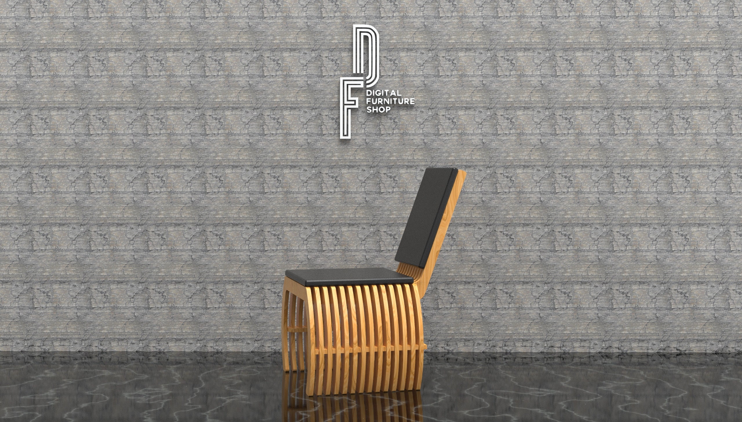 Parametric Chair, Digital Parametric Furniture, Easy Assemble DIY CNC ...