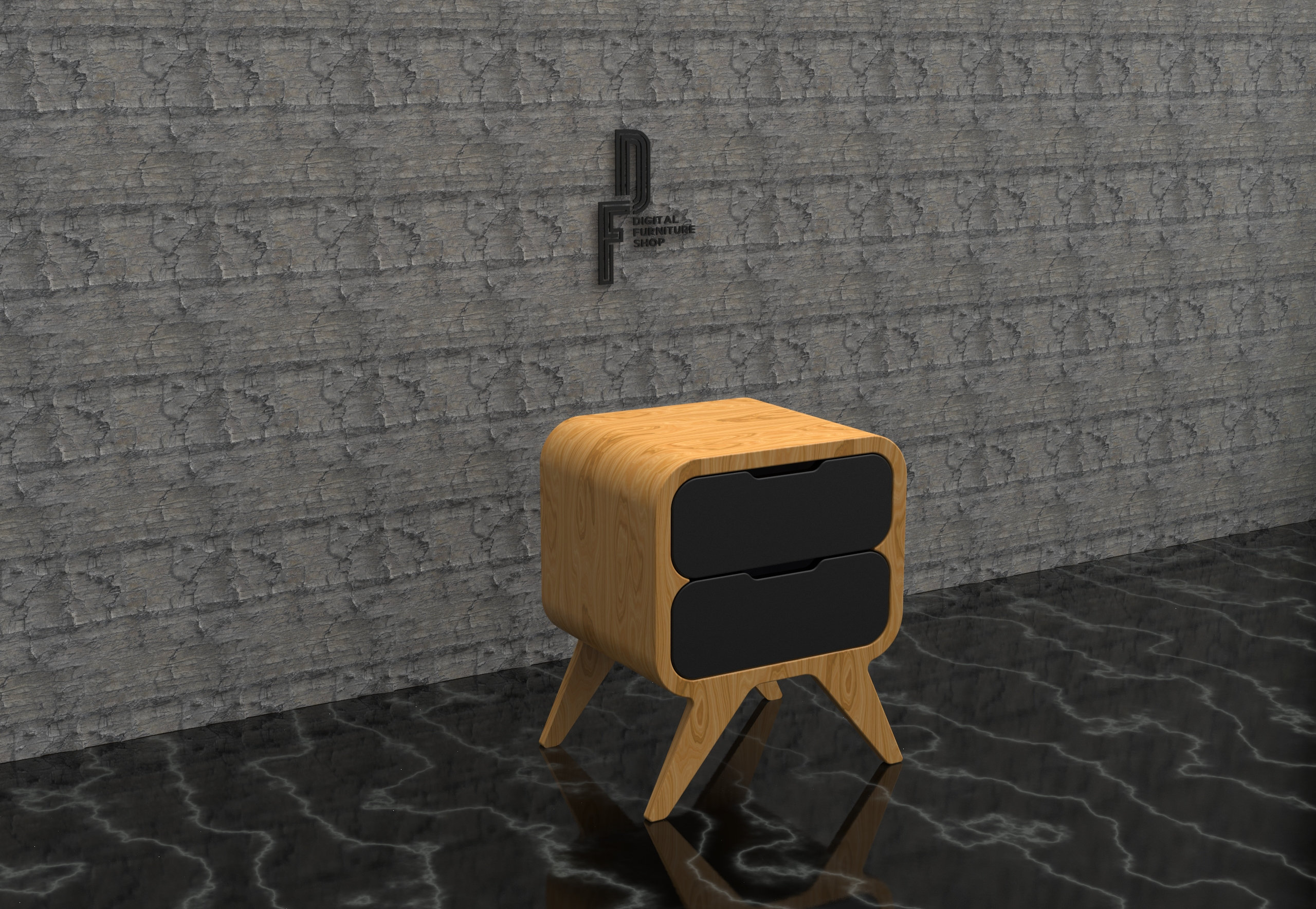 Minimalist Nightstand,bedside Table,curved Bedside,diy Nightstand Table ...