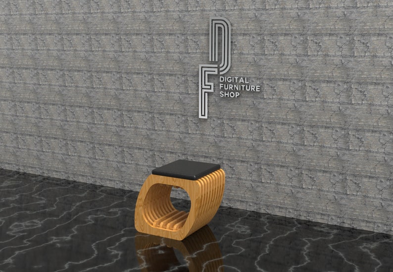 Parametric Stool, Digital Parametric Furniture, Easy Assemble DIY CNC Ready Cutting Files - Etsy