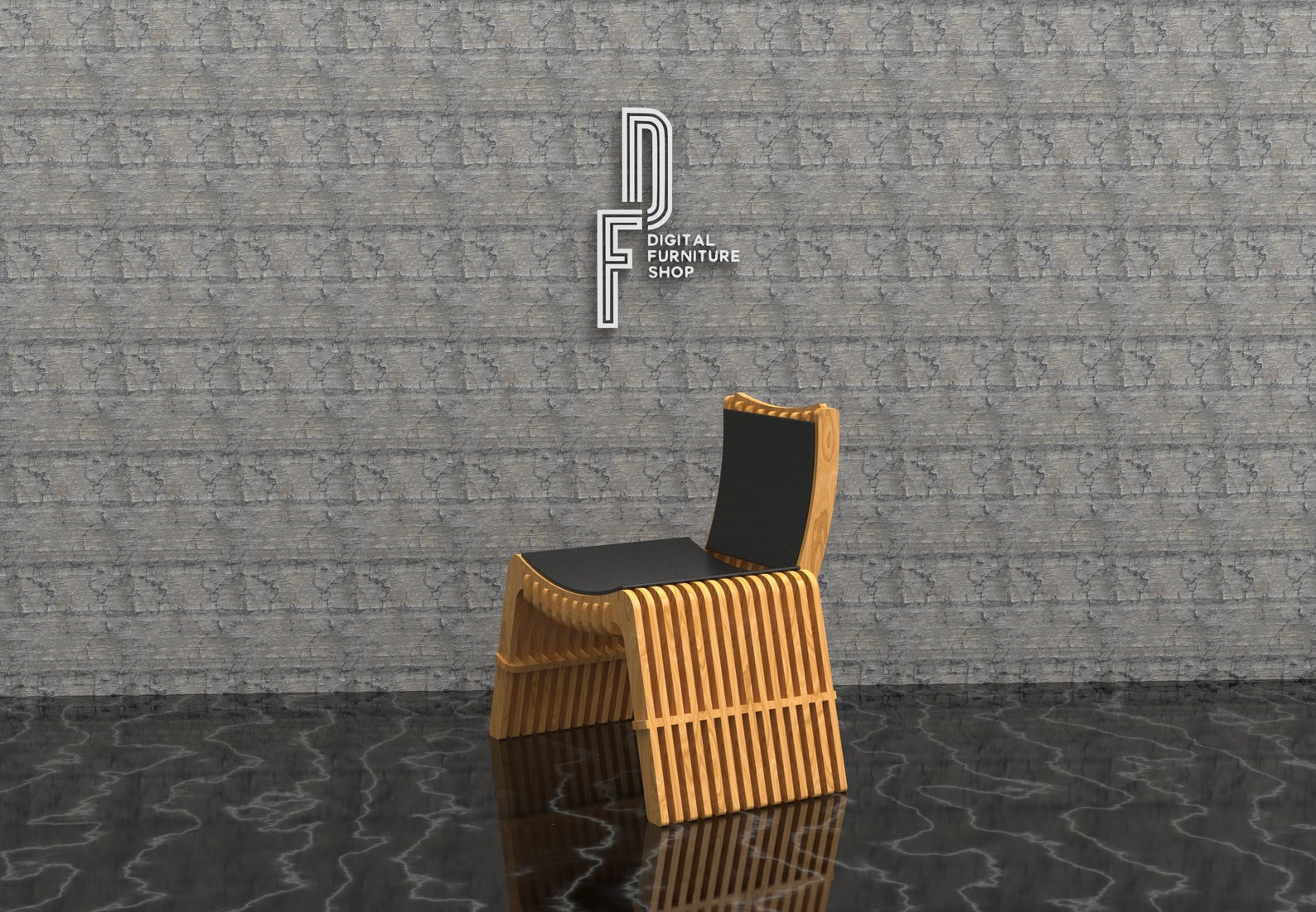 Parametric Chair, Digital Parametric Furniture, Easy Assemble DIY CNC Ready Cutting Files - Etsy