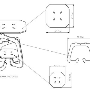 COFFEE Table/modern Coffee Table/digital Furniture/easy Assemble/diy ...