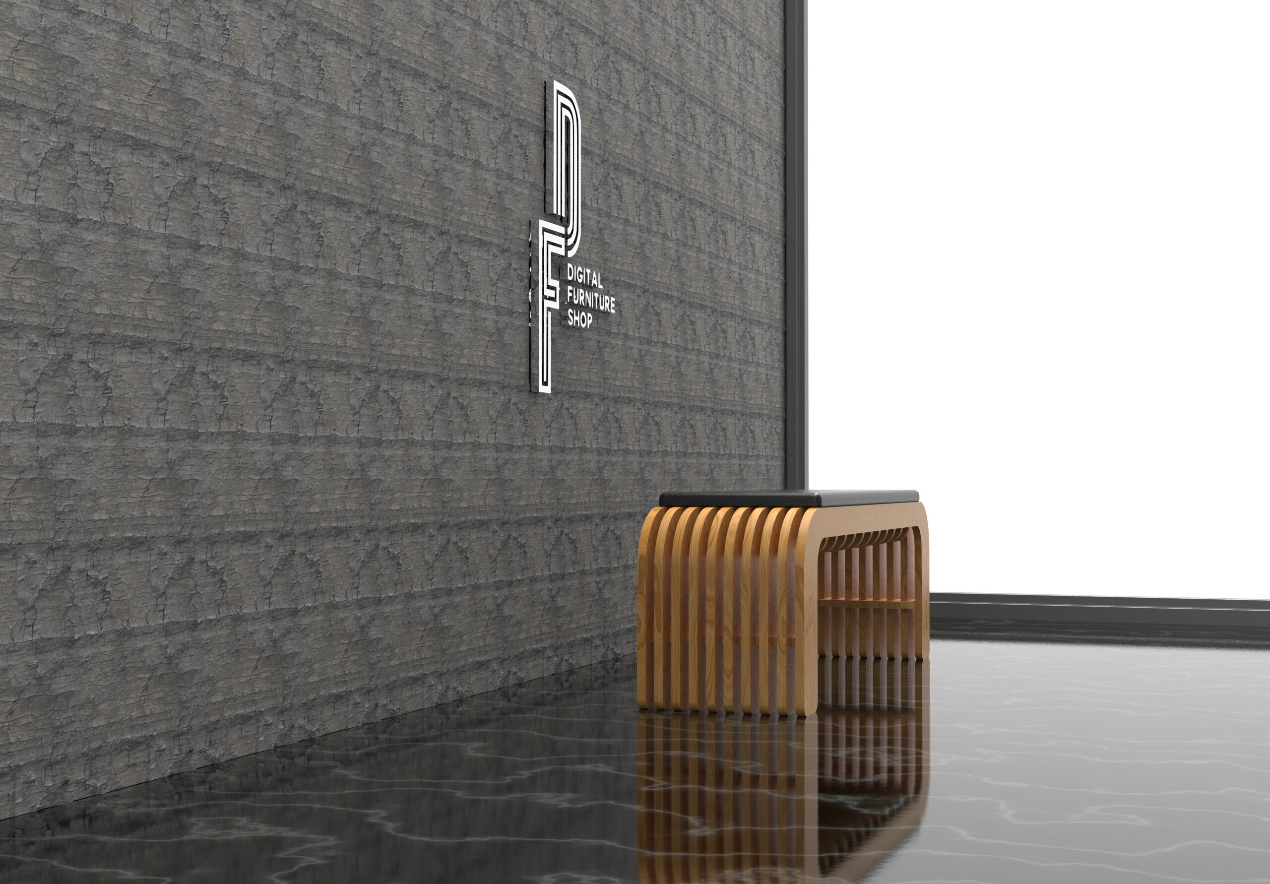 Parametric Bench, Digital Parametric Furniture, Easy Assemble DIY CNC ...