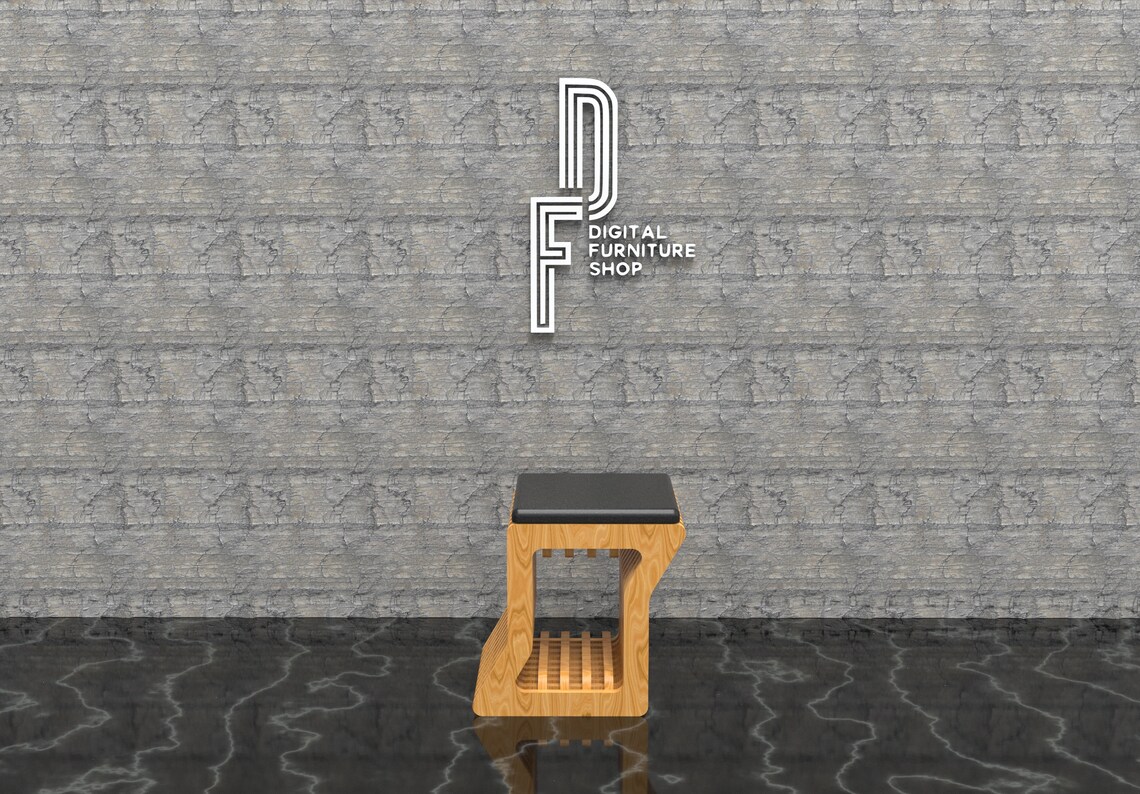 Parametric Stool, Digital Parametric Furniture, Easy Assemble DIY CNC Ready Cutting Files - Etsy