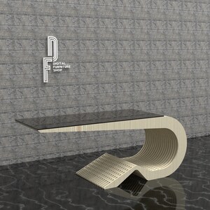 Coffee Table, Parametric Cofee Table, Digital Furniture, Easy Assemble ...