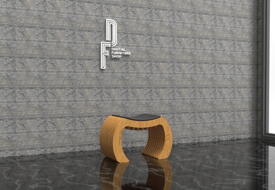 Stool/modern Parametric Stool/digital Furniture/diy/easy Assemble/cnc ...